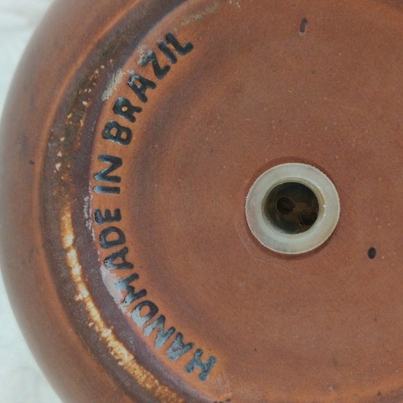 Brazil | Art | Hand Carved Primitive Design Flower Pot Pottery From ...